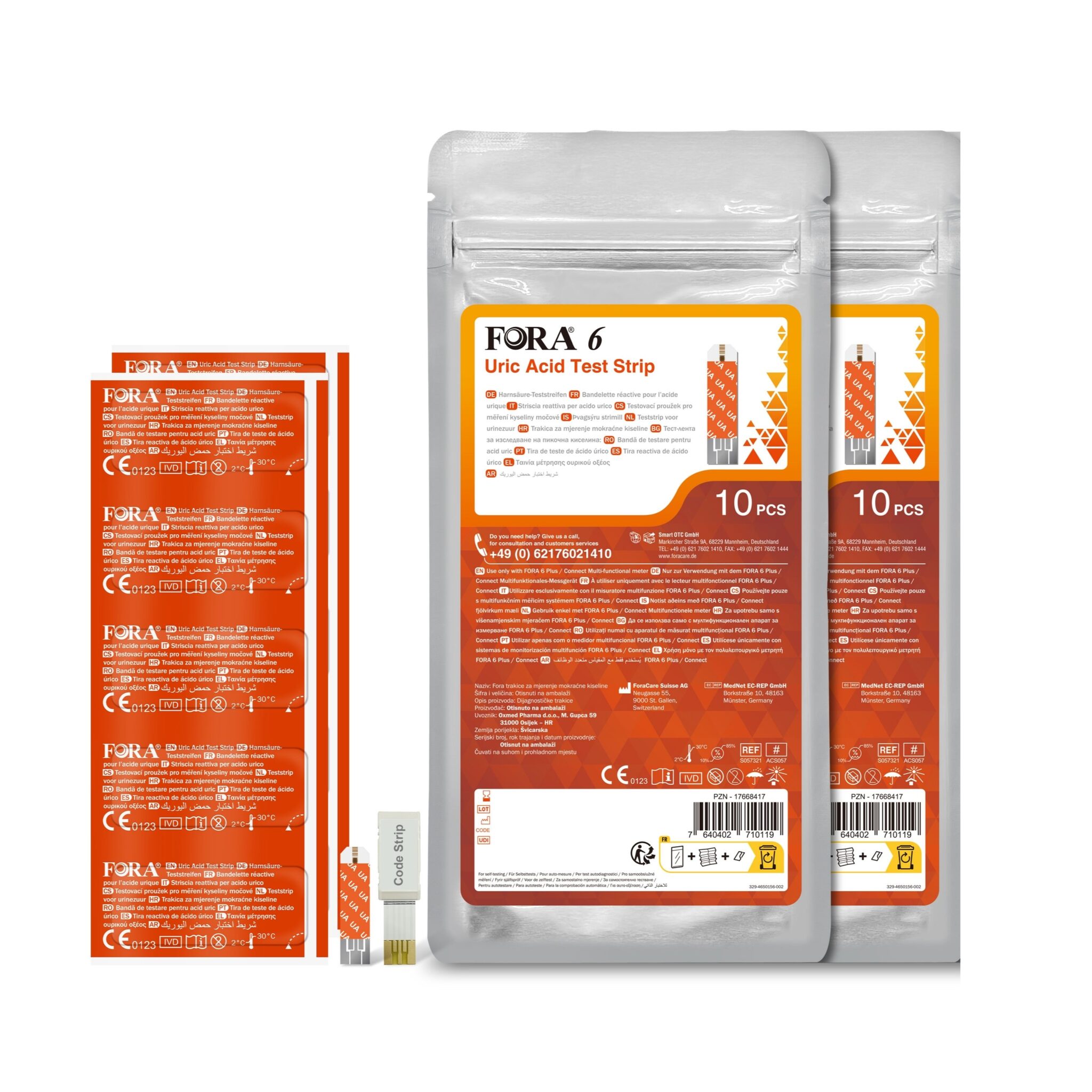 FORA 6 Duo Pack Teste acid uric - pachet economic ( 2x10 teste ...